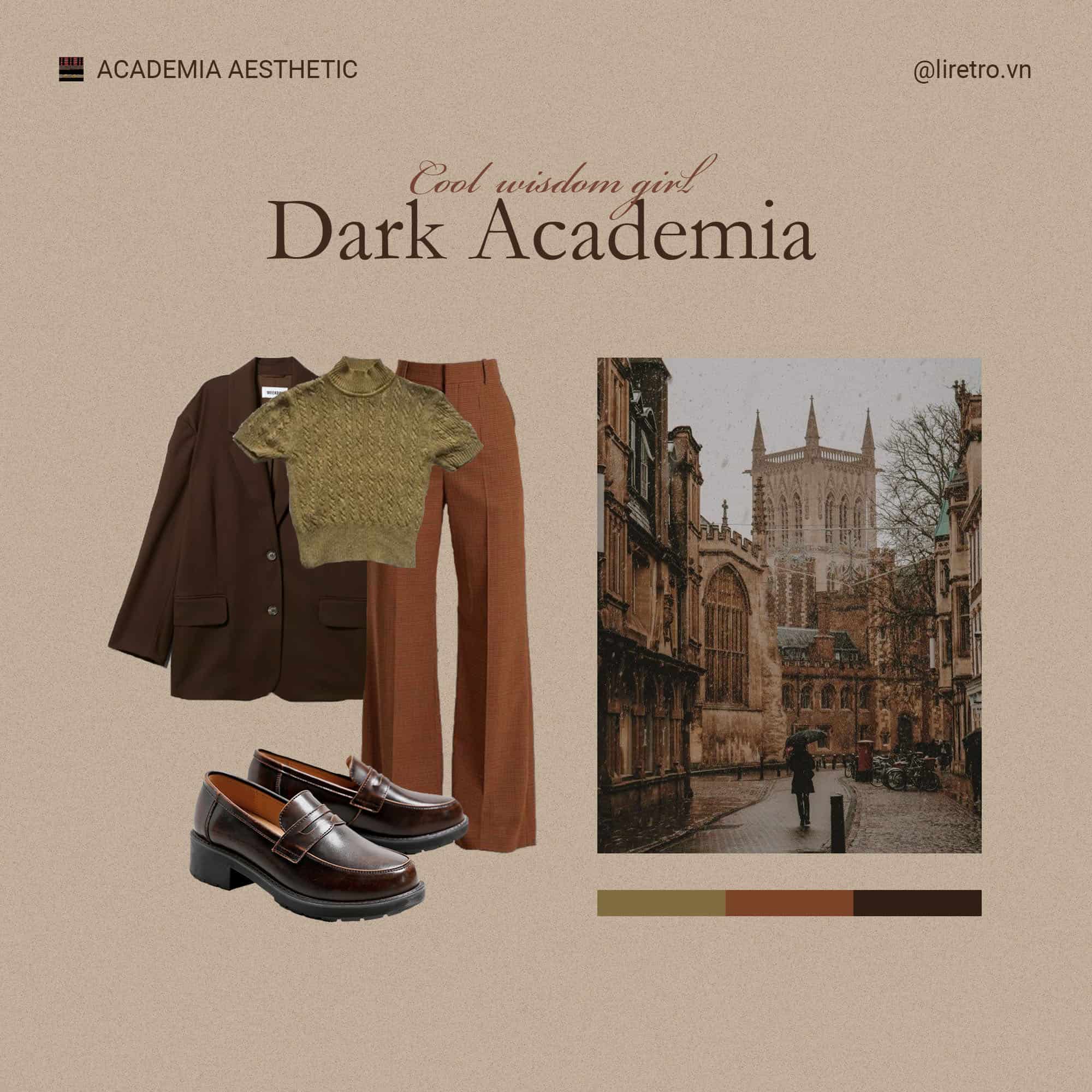 5 cách phối đồ theo phong cách Dark Academia Aesthetic - Li retro
